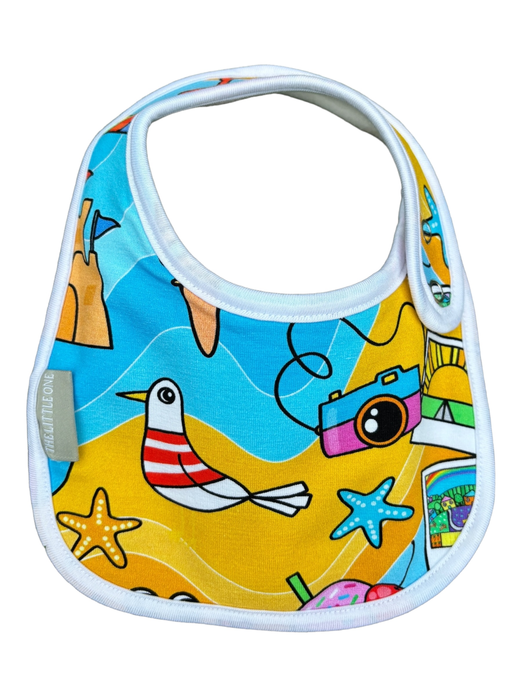 Beach Day Round Bib - The Little One