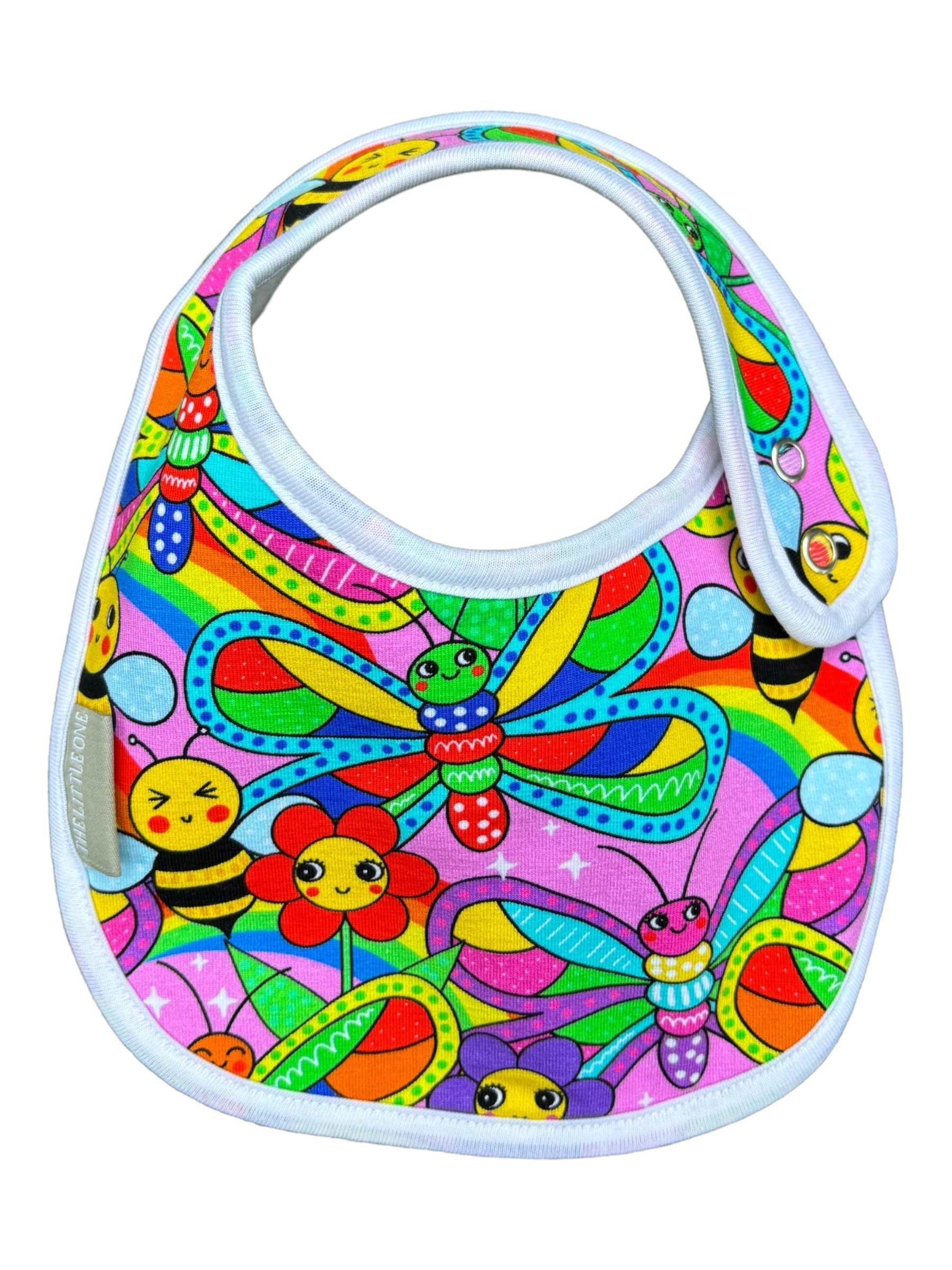 Butterfly Away Round Bib - The Little One