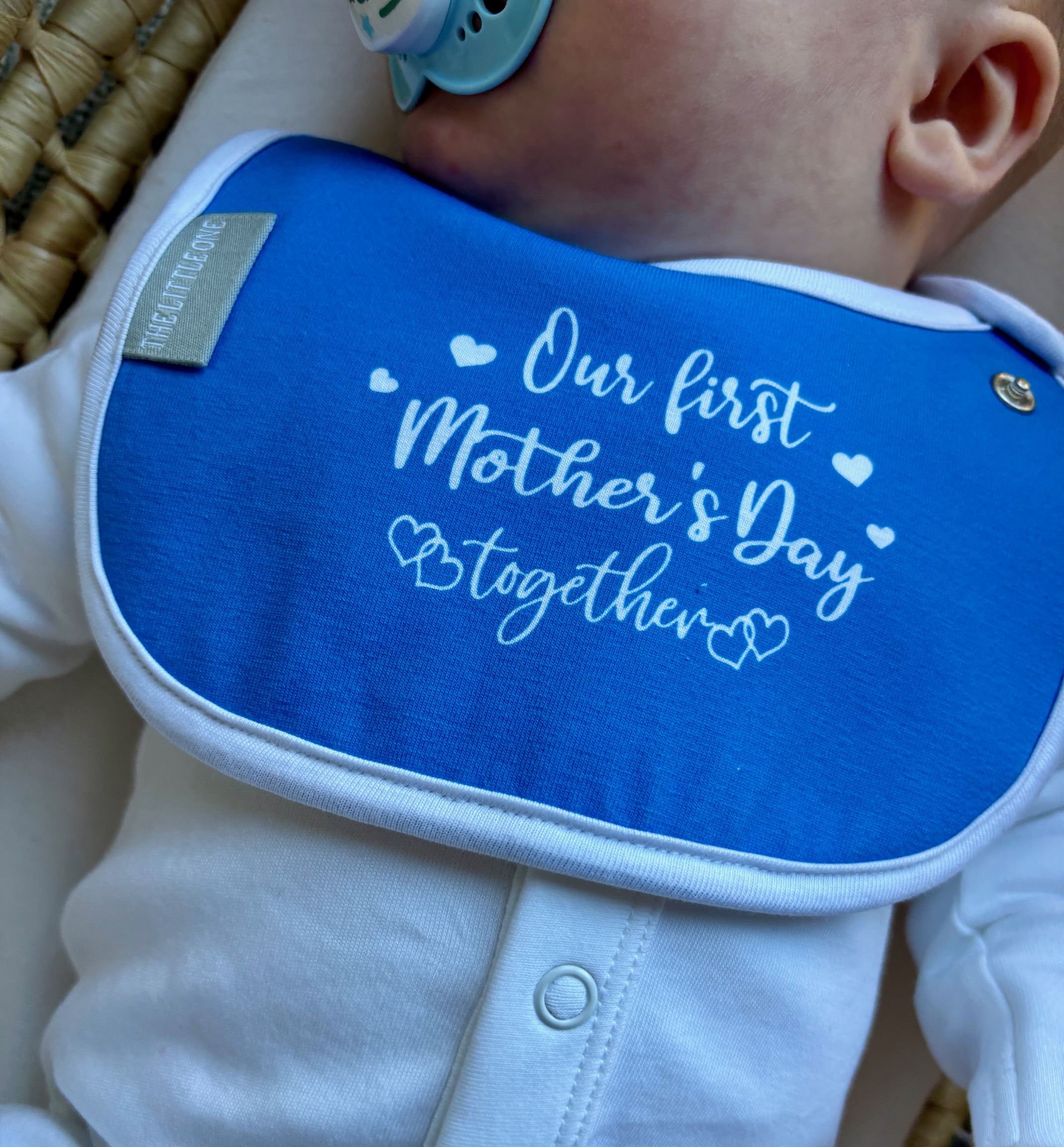 Round Bib | My 1st Mother's Day (Blue) - The Little One