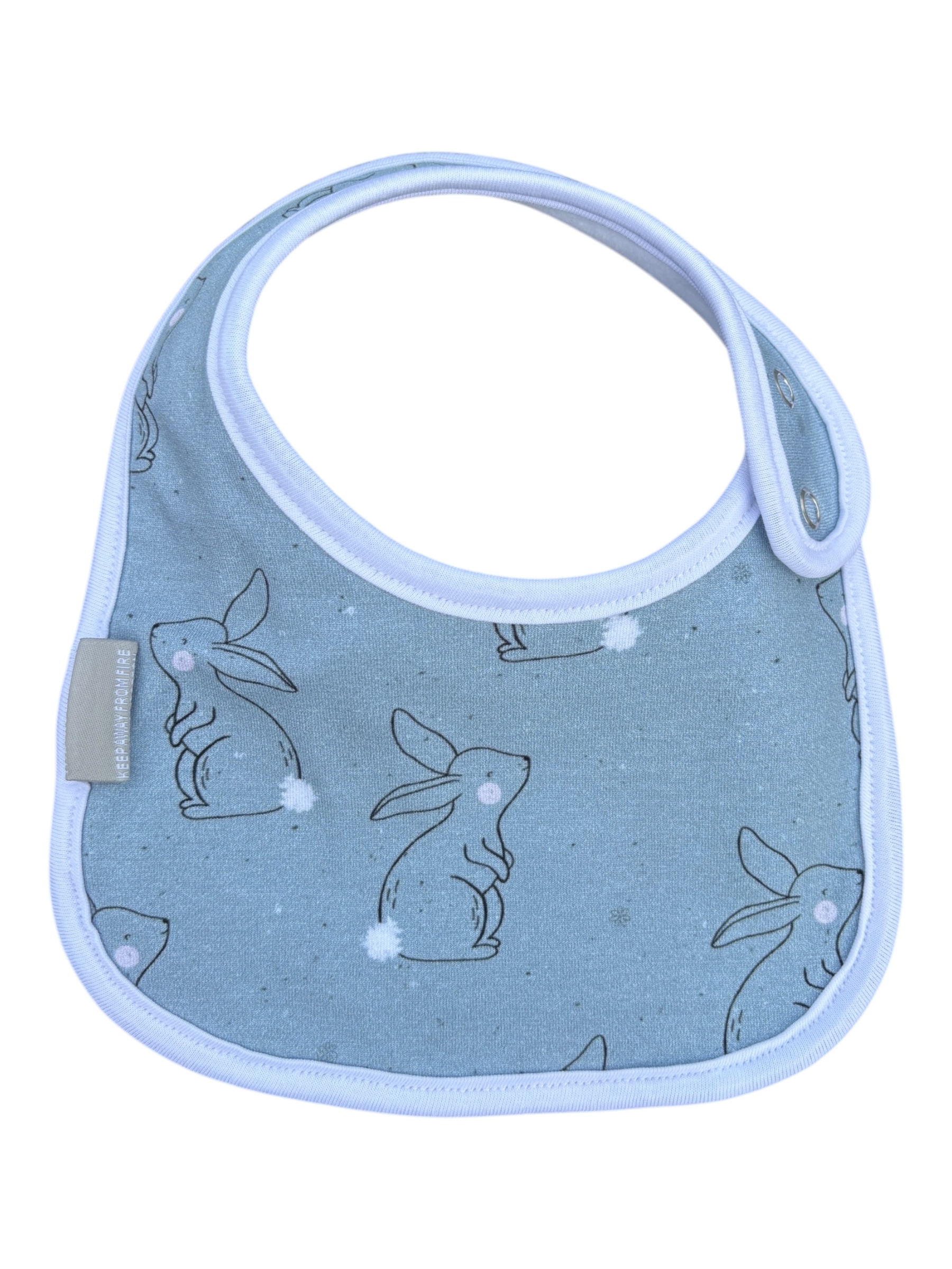 Round Bib | Hop Little Bunny - The Little One