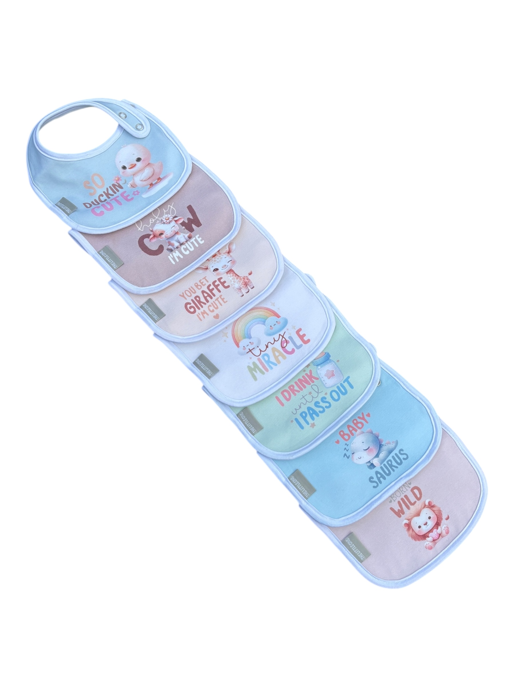 Round Bib Multipacks | Cute Theme 7 - The Little One