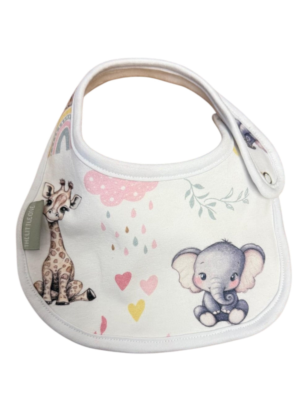 Round Bib | Pink Zoo - The Little One